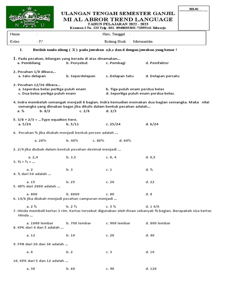 SOAL MM Pts | PDF