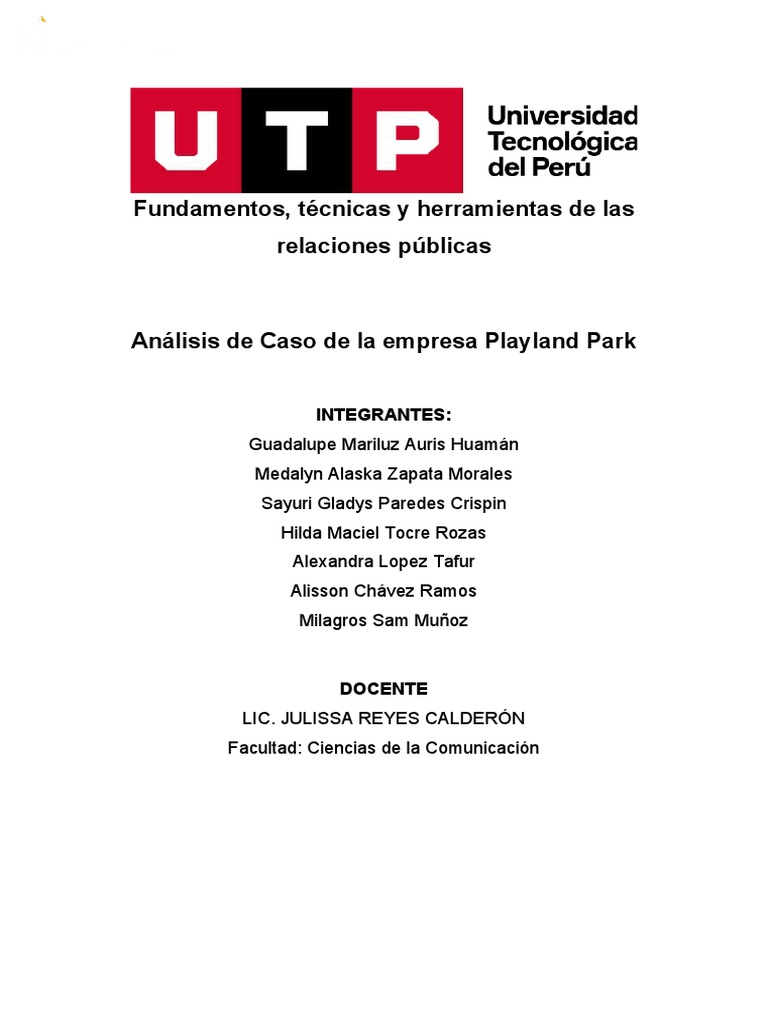 Analisis de Caso Playland Park (PC 02) | PDF | Business