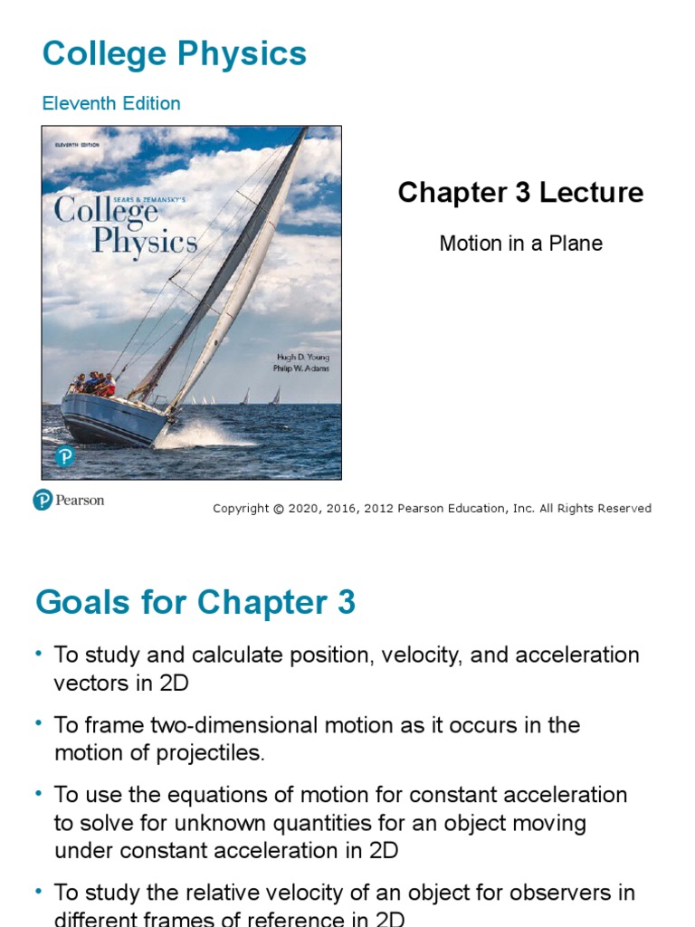 Young cp11 Lecture Outline ch03 | PDF | Acceleration | Velocity