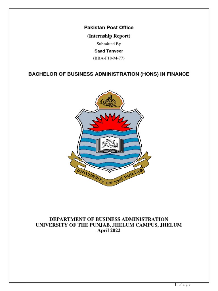 GPO Internship REPORT (PK) | PDF | Freight Transport | Economies