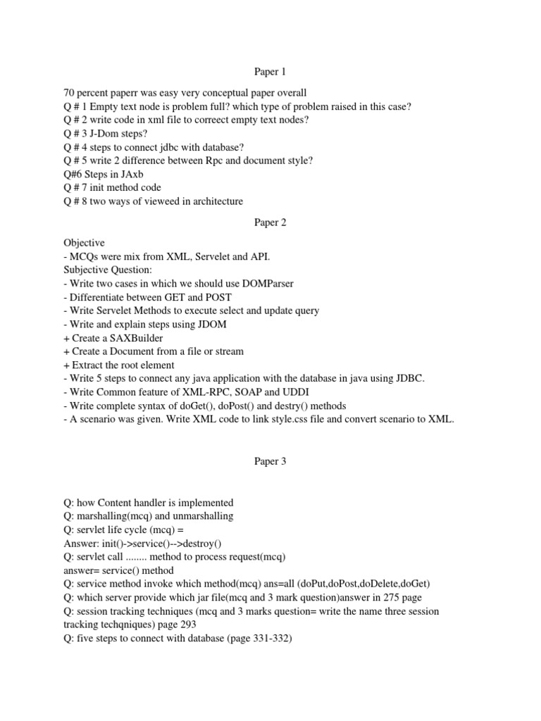 CS311 Current Papers 2018 To 2020 | PDF | Web Service | Data Management