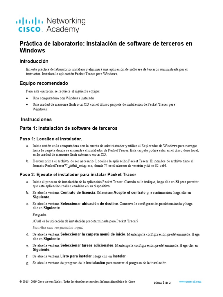 3.1.2.7 Lab - Install Third-Party Software in Windows | PDF | Informática