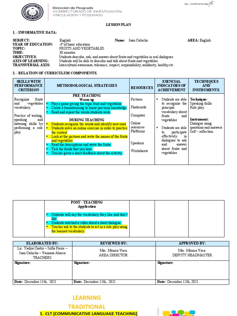 Lesson Plan 2 | PDF | Lesson Plan | Teaching Method