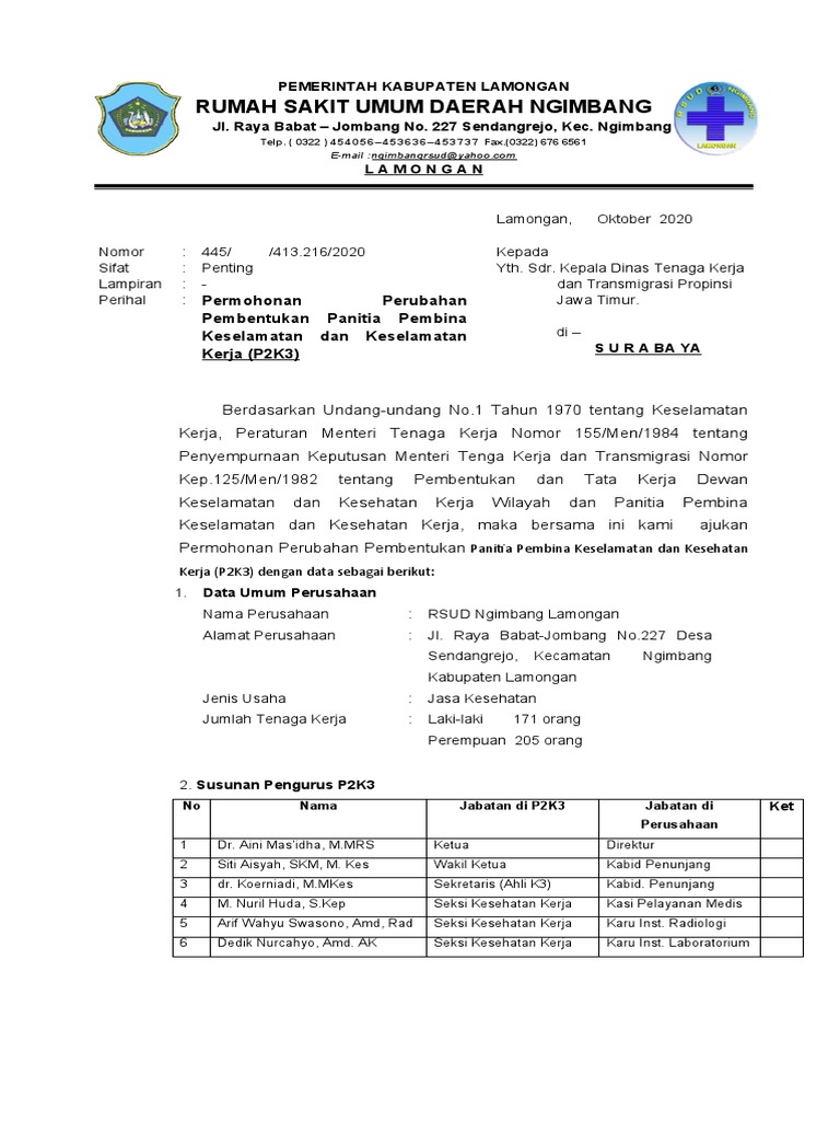Keselamatan Kerja (P2K3) | PDF