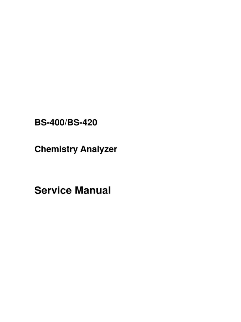 New BS-400&420 - Service Manual - V1.0 - EN | PDF | Electromagnetic Interference | Trademark