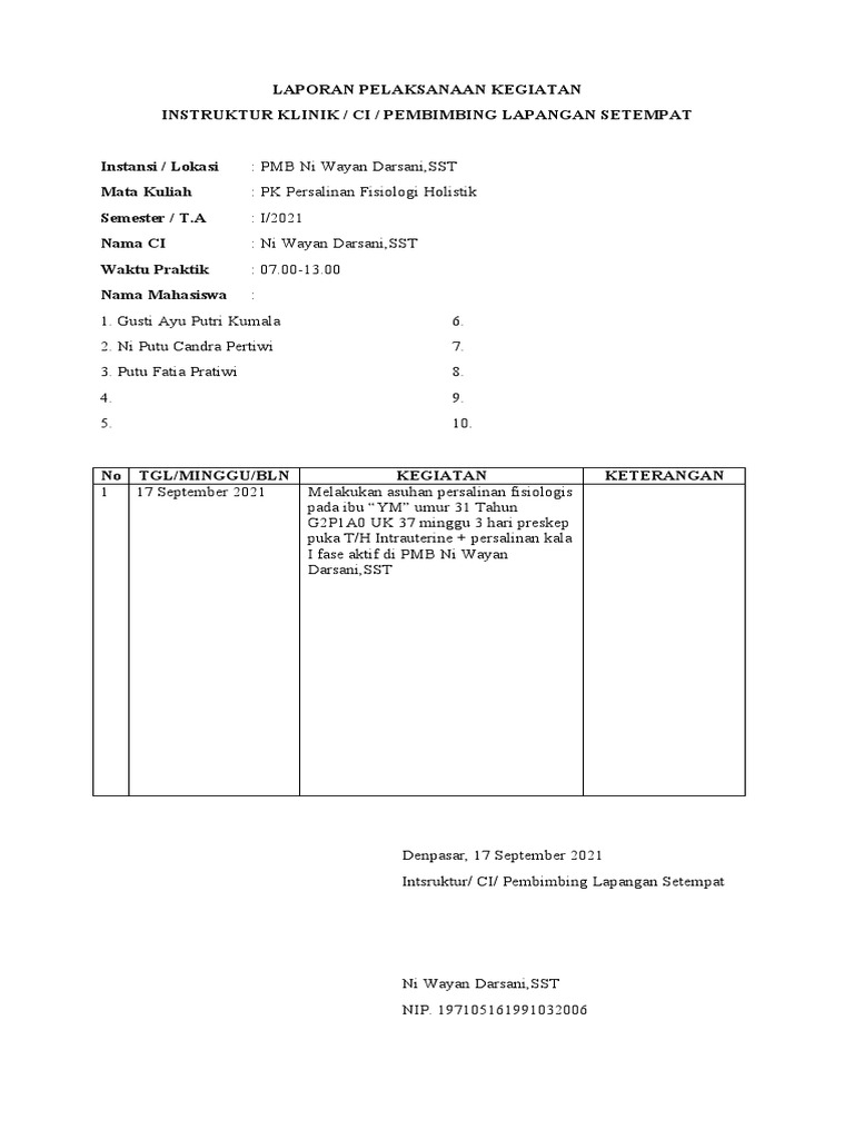 Form Ci PMB Ni Wayan Darsani, SST | PDF | Sains & Matematika