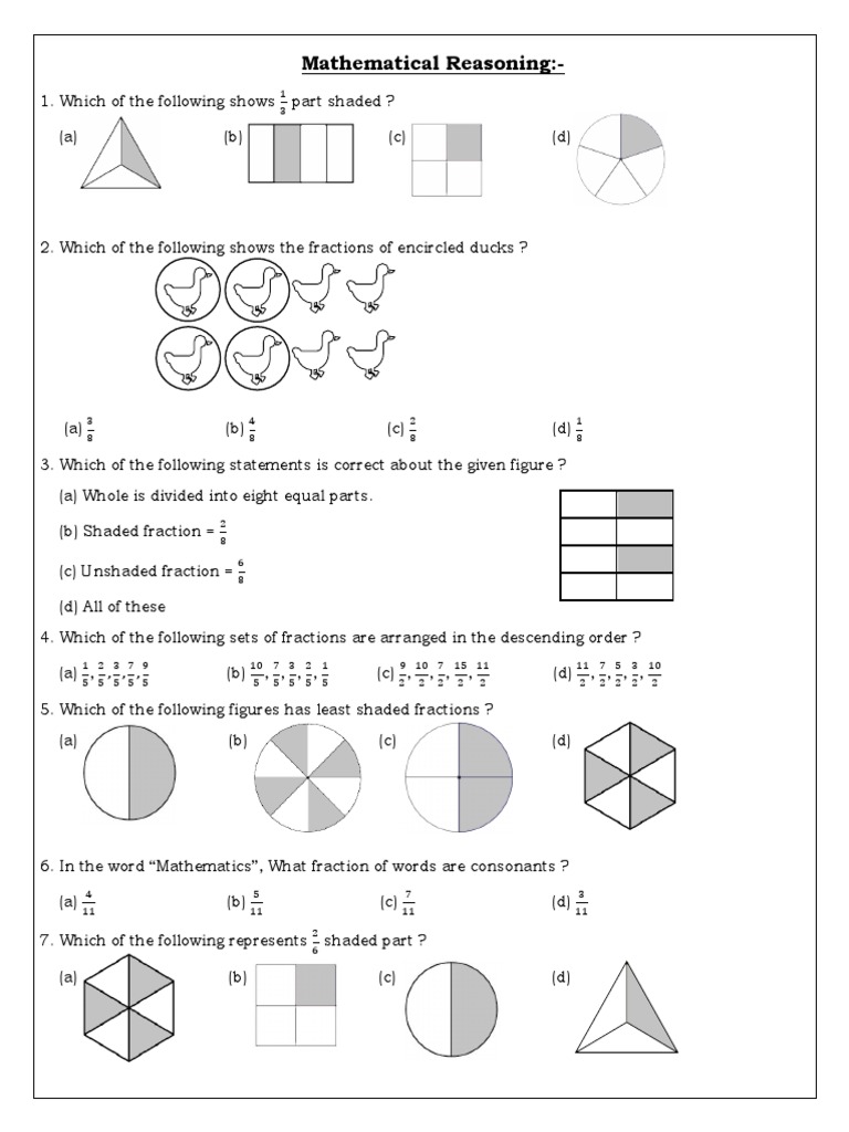 Understanding Fractions Through Word Problems and Visual ...