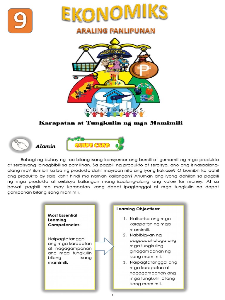 Karapatan at Tungkulin NG Mga Mamimili: Alamin | PDF