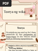 Teoryang Biblikal at Siyentipiko | PDF