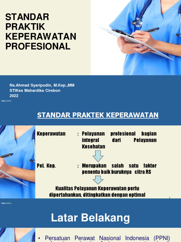 Standar Praktik Keperawatan Profesional | PDF