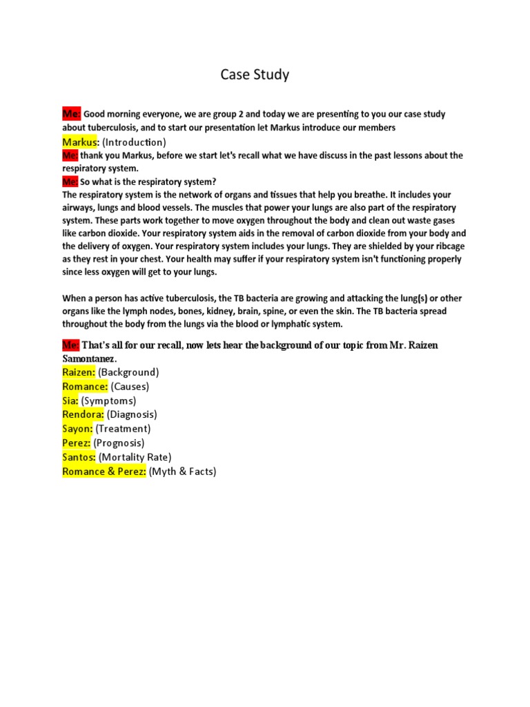 Case Study (Script) | PDF