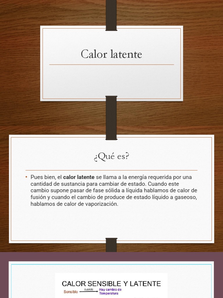Calor Latente | PDF | Calor latente | Calor