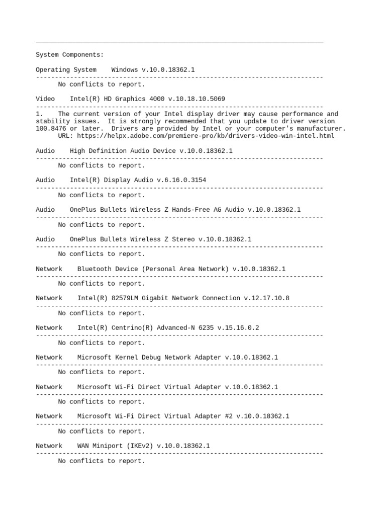 SystemCompatibilityReport | PDF | Graphics Processing Unit | Shader