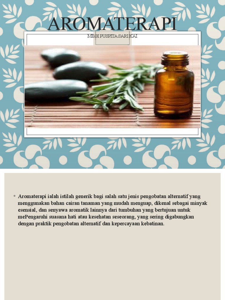 Aromaterapi | PDF | Kesehatan Holistik