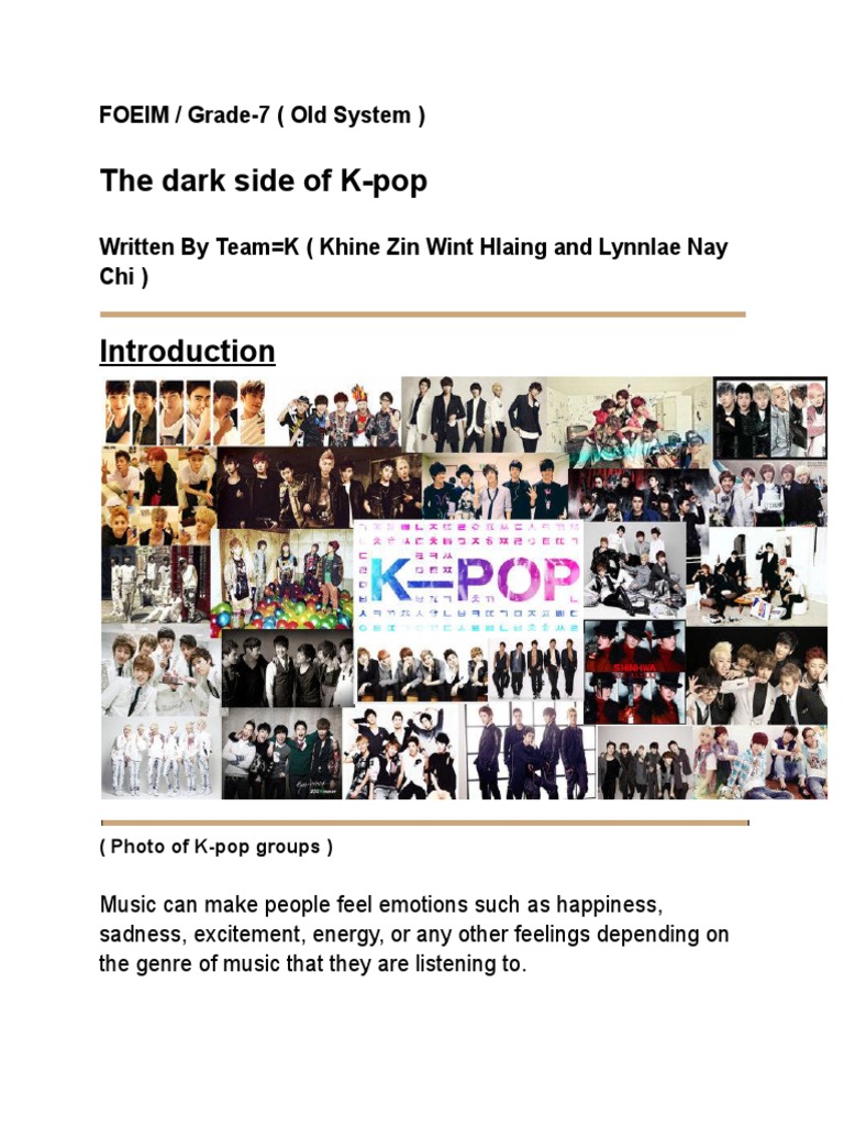 Dark Side of Kpop | PDF