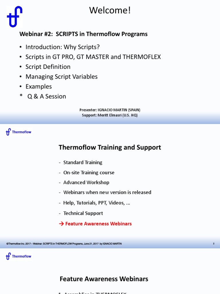 Webinar 2 - SCRIPTS in Thermoflow Programs | PDF | Scripting Language | Parameter (Computer ...