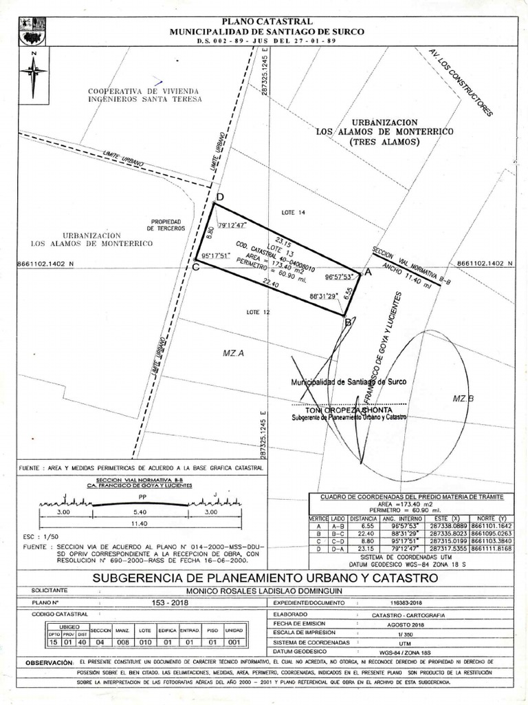 Plano Catastral | PDF