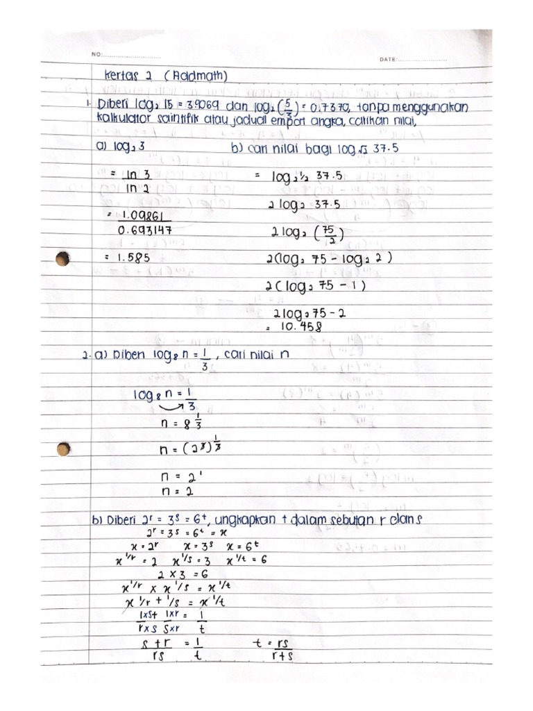 Addmath Kertas 2 Pdf