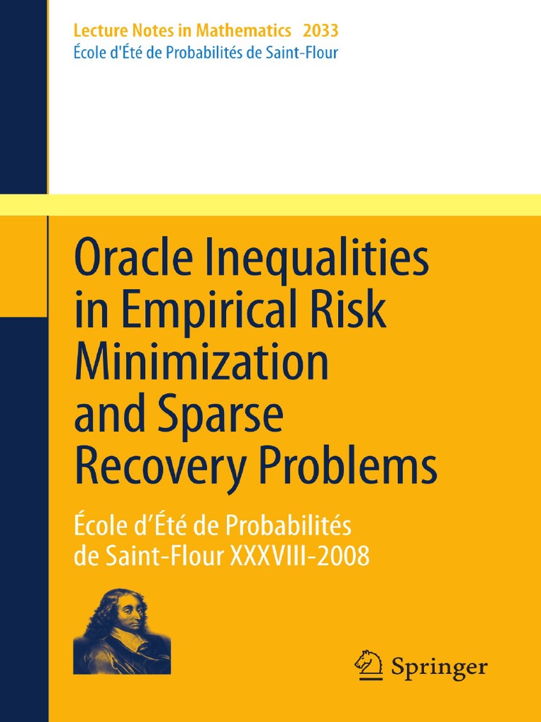 Oracle Inequalities Pdf Applied Mathematics Mathematics