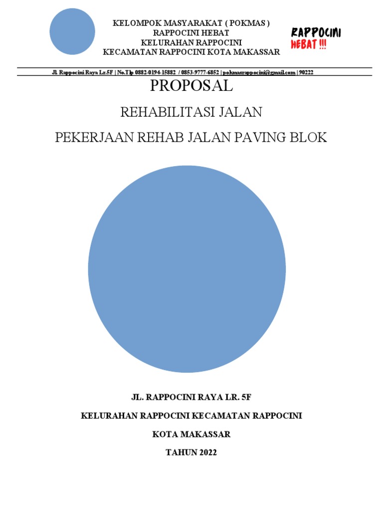 Proposal Perbaikan Jalan RW | PDF