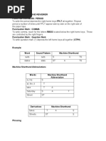 Machine Shorthand Keyboard Basics | PDF | Shorthand | Computer Keyboard