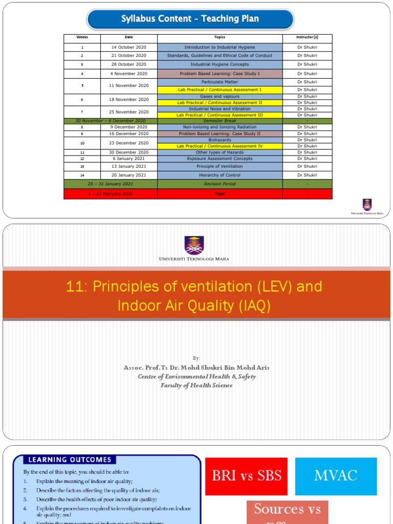 11 - Principles of Ventilation | PDF | Health Sciences | Applied And ...