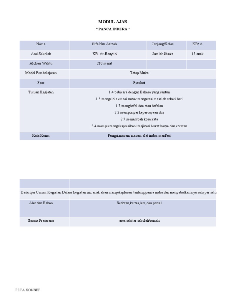 MODUL AJAR Minggu Ke 6 | PDF