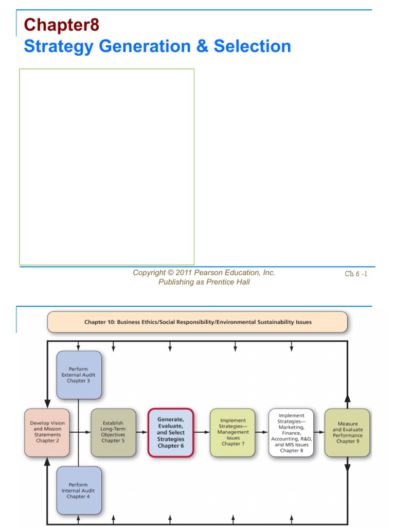 Chapter 8 Strategy Generation and Selection | PDF