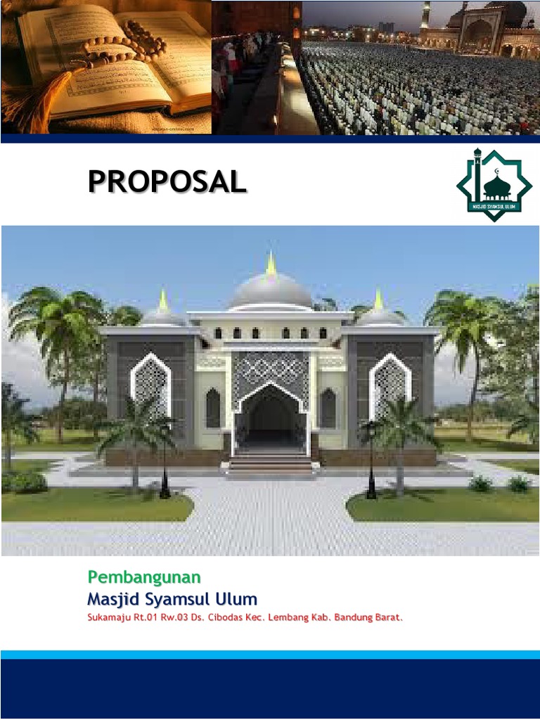 Proposal Pembangunan Masjid Syamsul Ulum | PDF