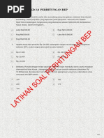 4 Contoh Soal Break Even Point BEP Jawabannya | PDF