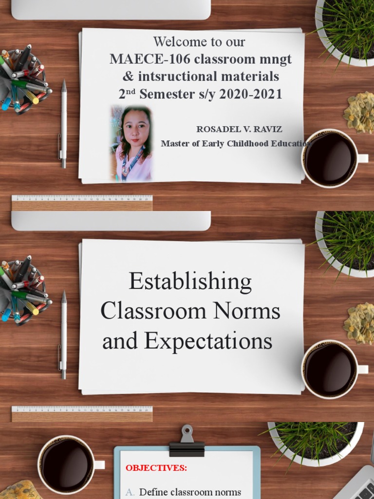 Classroom Norms And Expectations PDF