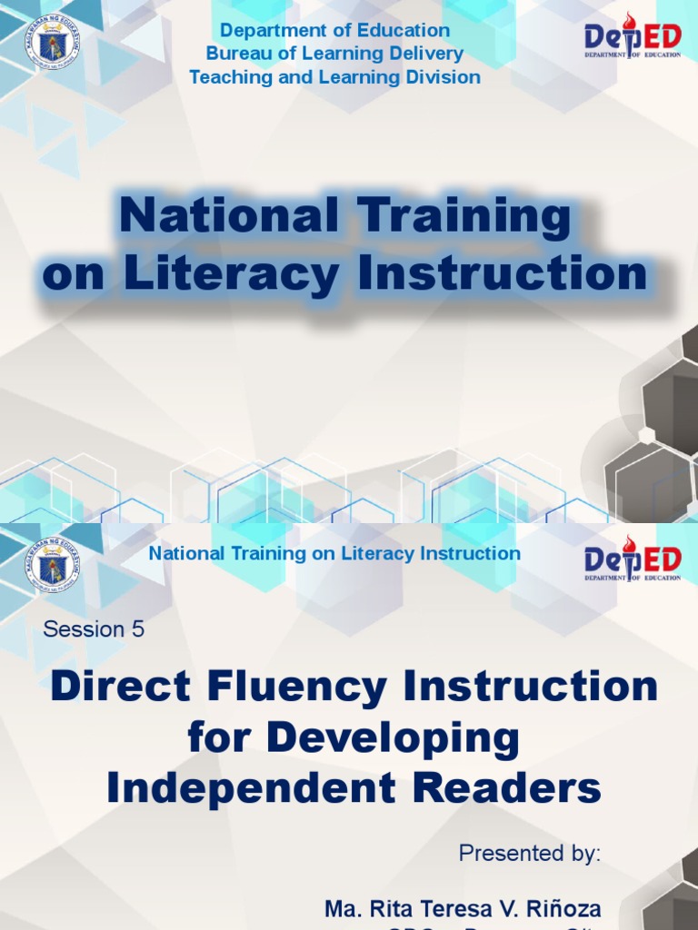 Faye Final Session 5 Direct Fluency Instruction For Developing ...