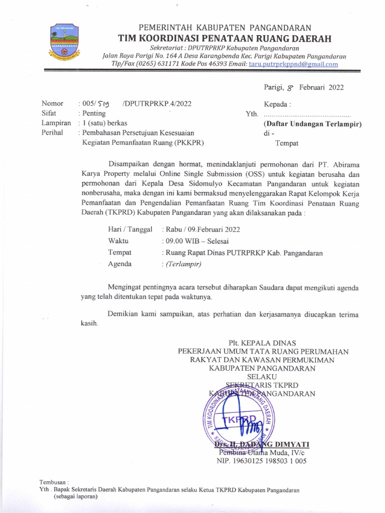 02 Surat Undangan - Pt. Abirama Dan Tps3r Stamp | PDF