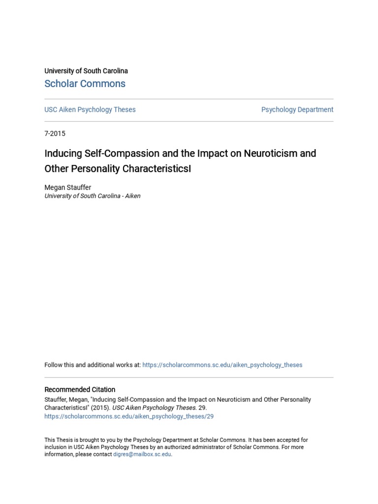 Stauffer, 2015 | PDF | Self Esteem | Extraversion And Introversion
