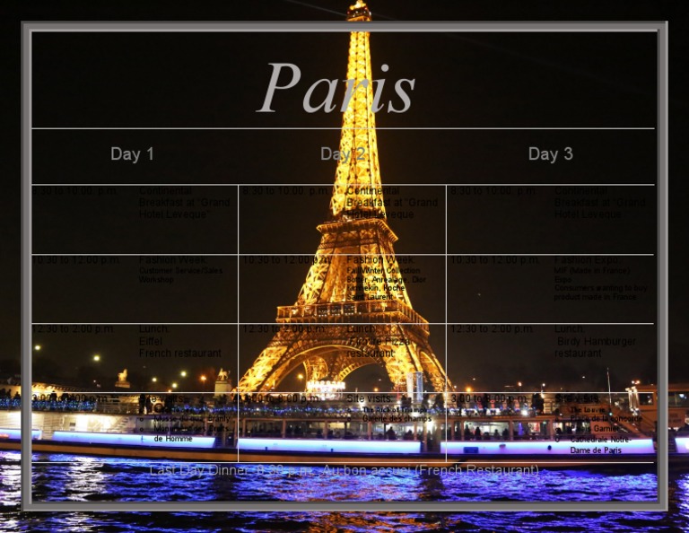 FP Agenda | PDF | Paris | Cuisine