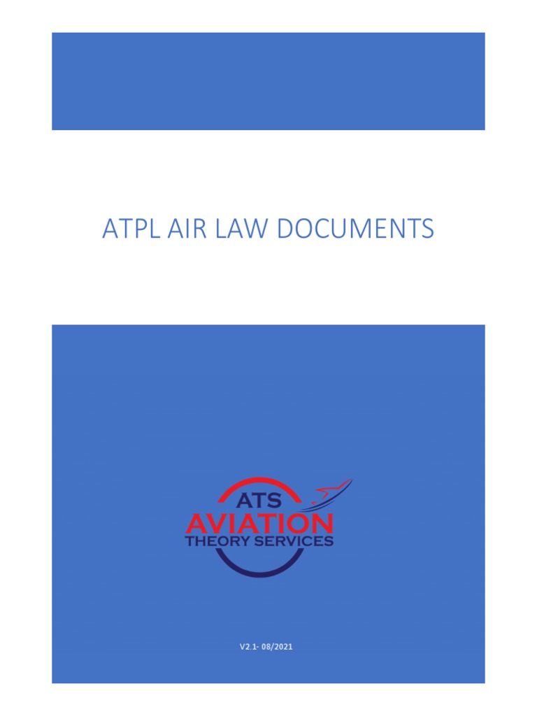 ATPL Air - Law - Docs | PDF