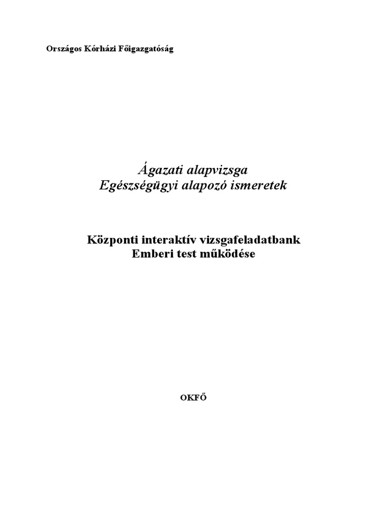 Emberi Test Teszt | PDF