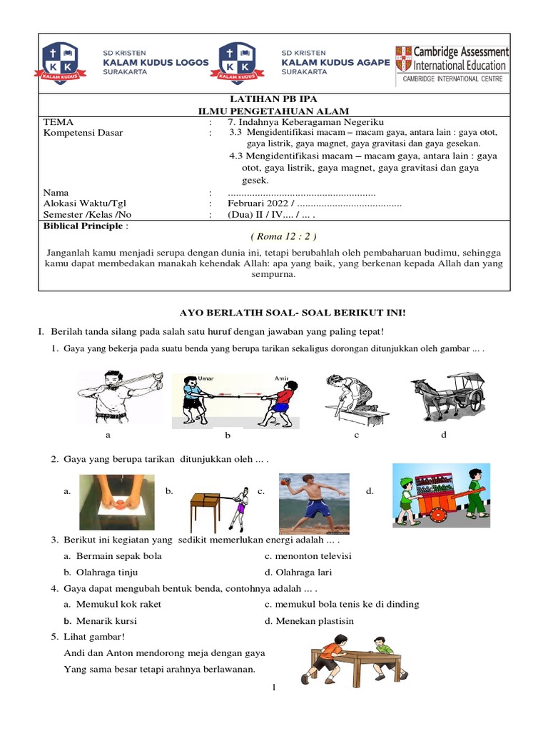 Latihan PB Ipa Tema 7 | PDF