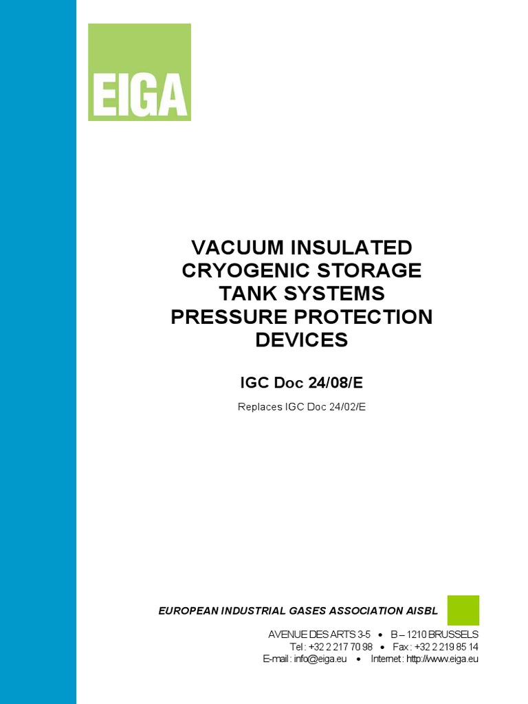 Vacuum Insulated Cryogenic Storage Tank | PDF | Valve | Pressure