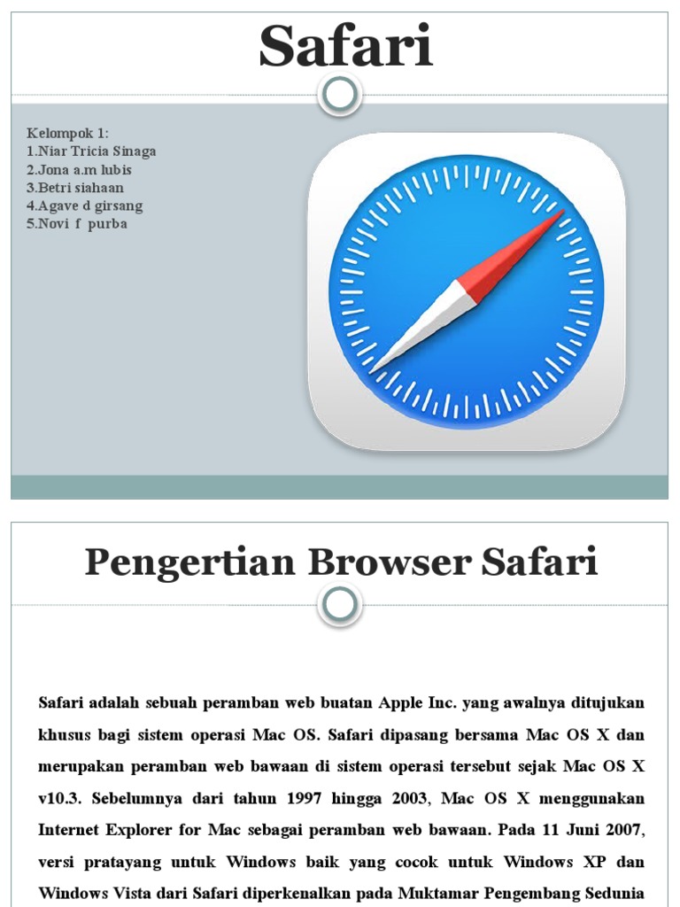 Fungsi dan Sejarah Browser Safari | PDF | Komputer | Teknologi & Rekayasa