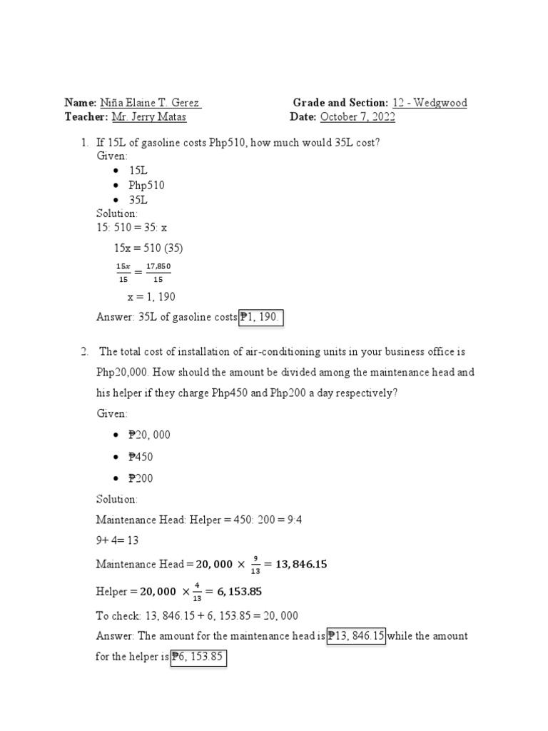 Value Adding Activity Business Math | PDF | Economies