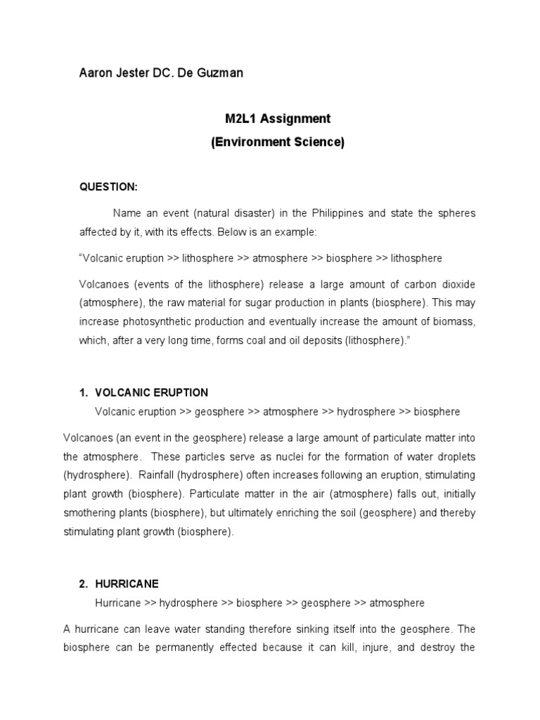 4 Spheres | PDF | Volcano | Landslide