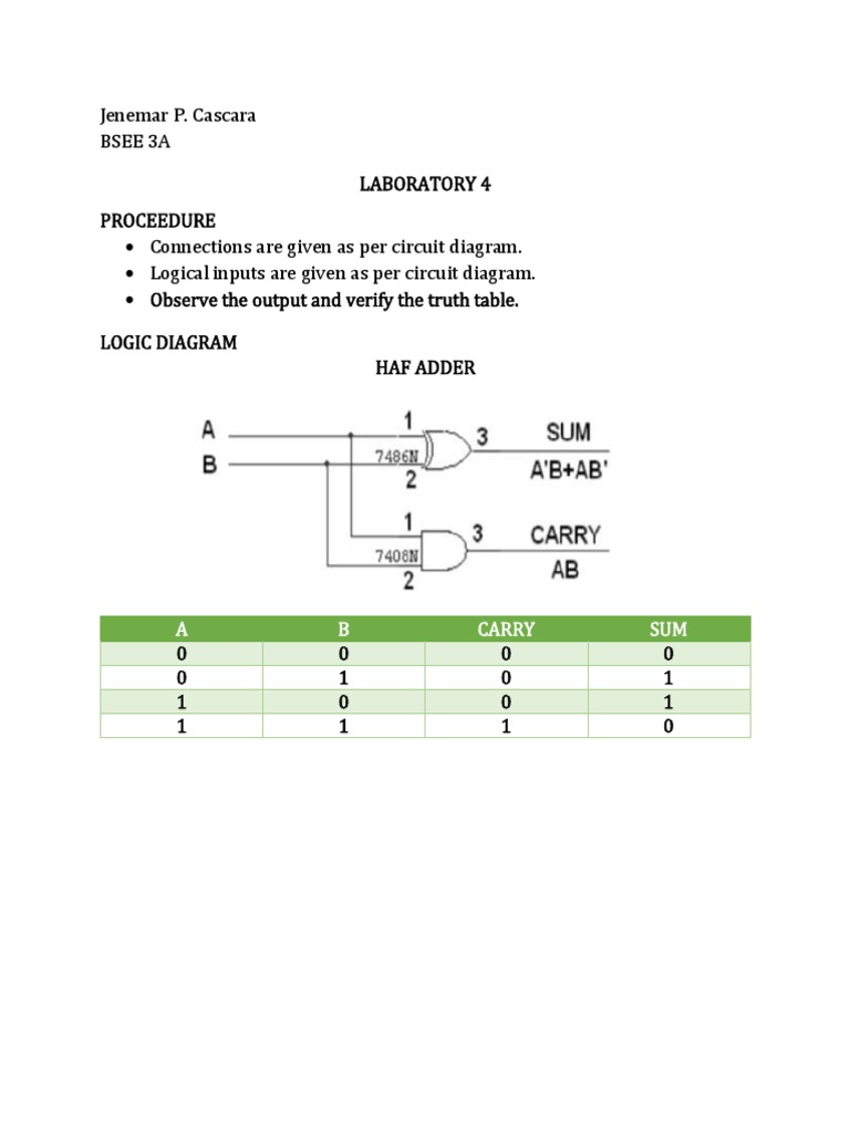 Laboratory 4 Answers | PDF