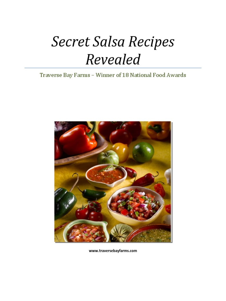 Secret Salsa Recipes Revealed Author Shopify | PDF | Hamburgers | Garlic Secret Salsa Recipes Revealed Author Shopify | PDF | Hamburgers | Garlic