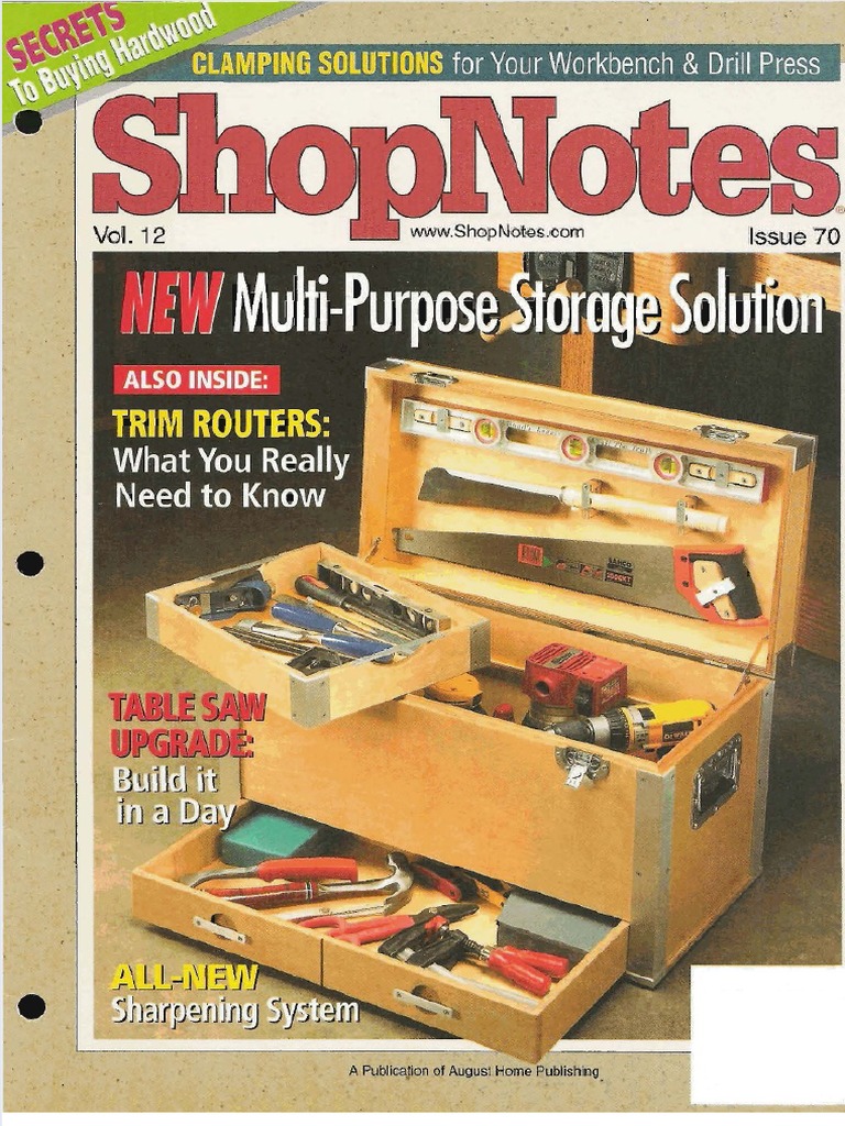 ShopNotes #70 | PDF | Drill | Screw