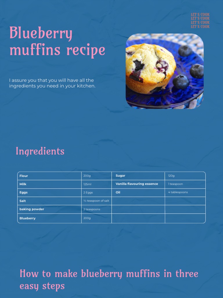 Blueberry Muffins | PDF