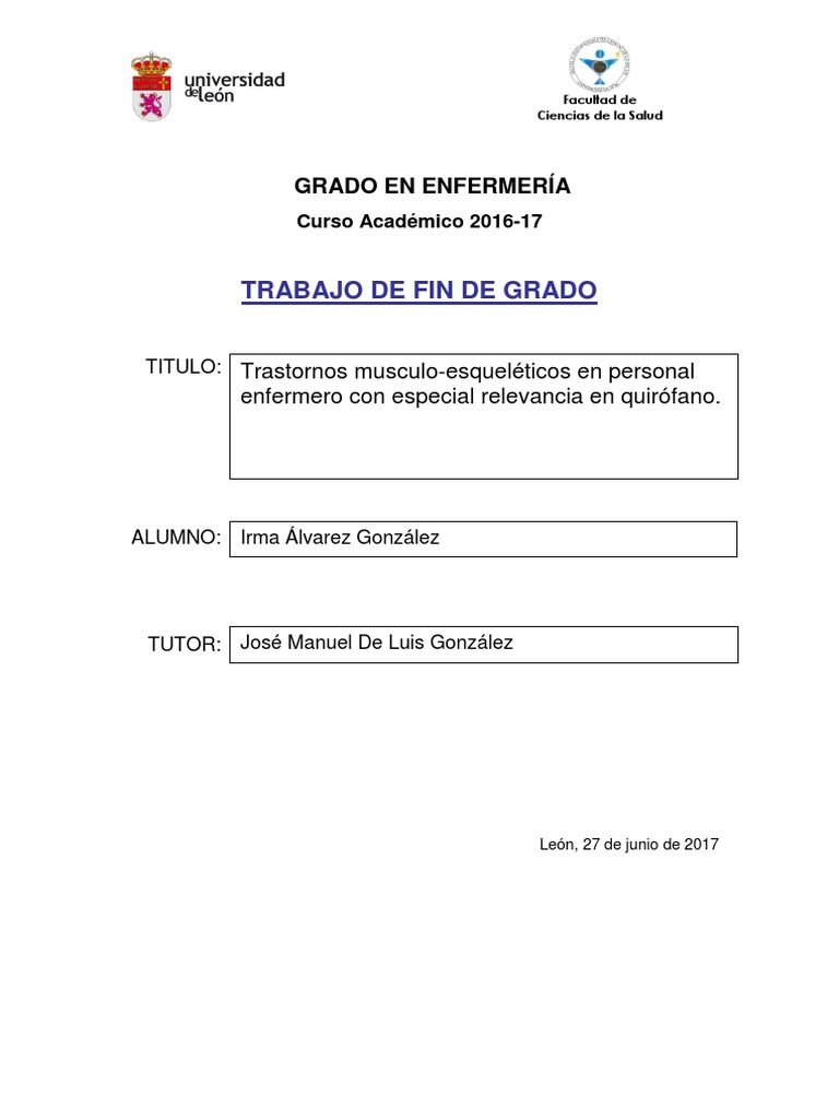 53a807 TFG Final | PDF | Factores humanos y ergonomía | Contracción muscular
