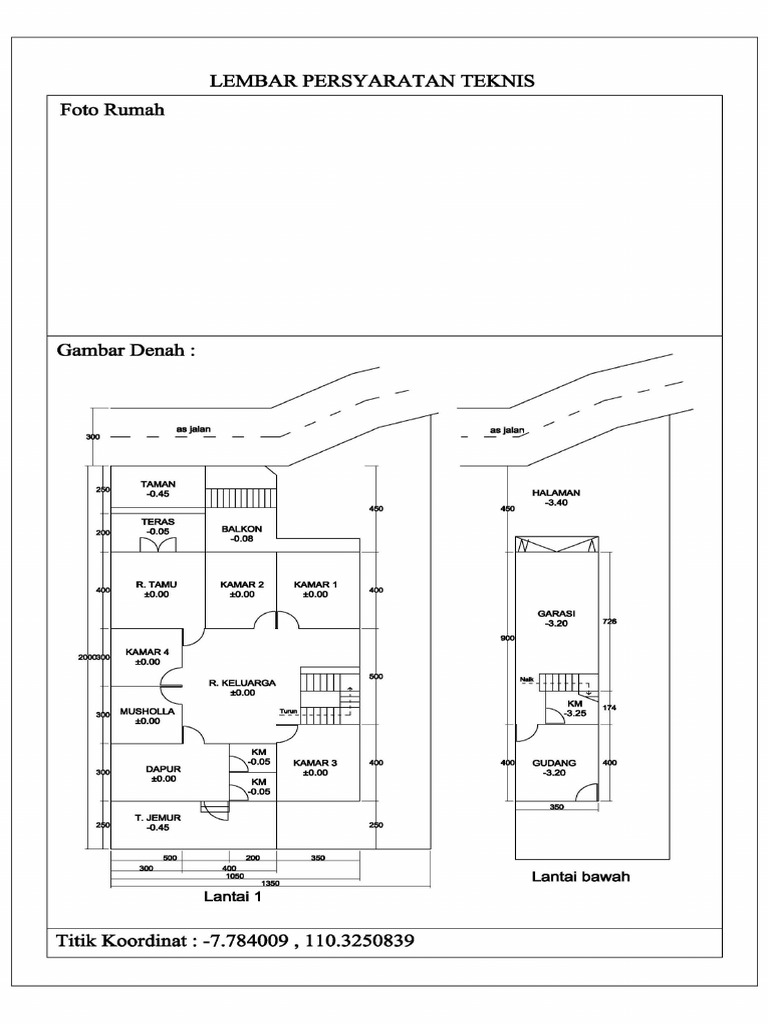 Denah Rumah Word | PDF