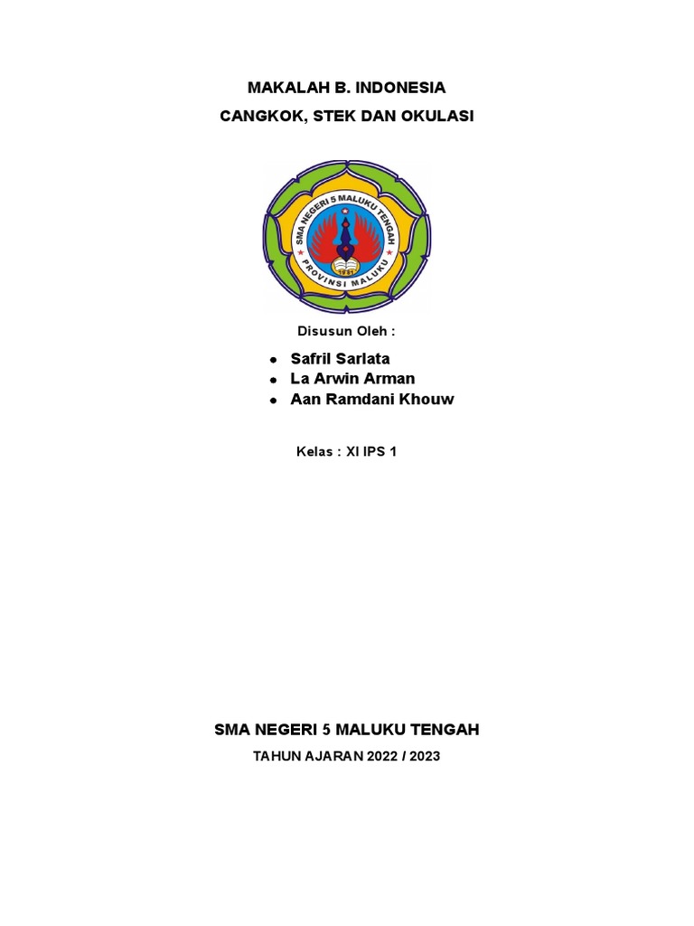 Makalah Cangkok, Stek Dan Okulasi | PDF