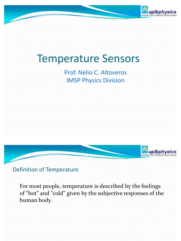 APHY 101 Lecture 2 | PDF | Thermocouple | Electrical Resistance And ...